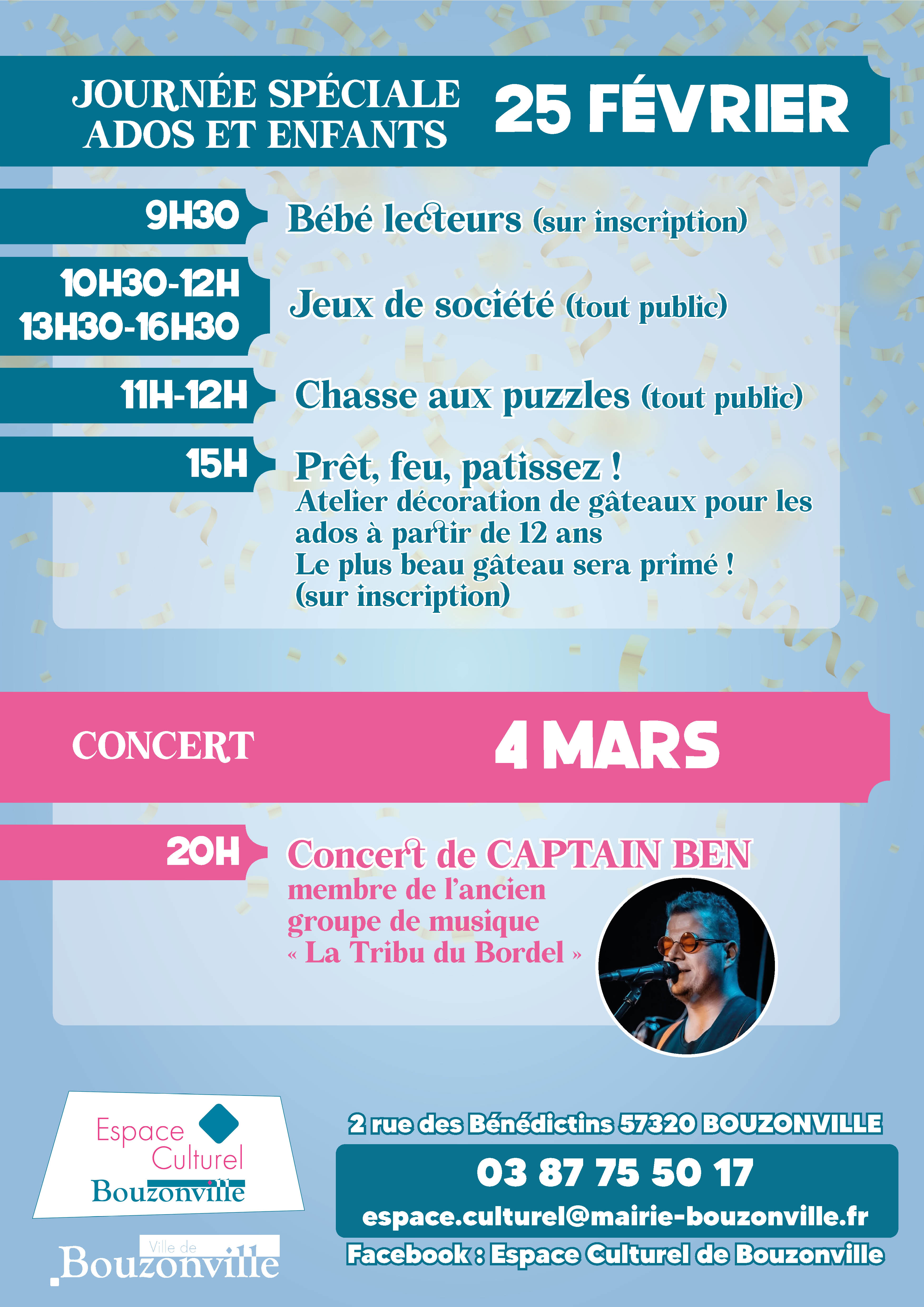 Les 10 ans de l'Espace Culturel - Ville de Bouzonville | Place du Général de Gaulle 57320 ...