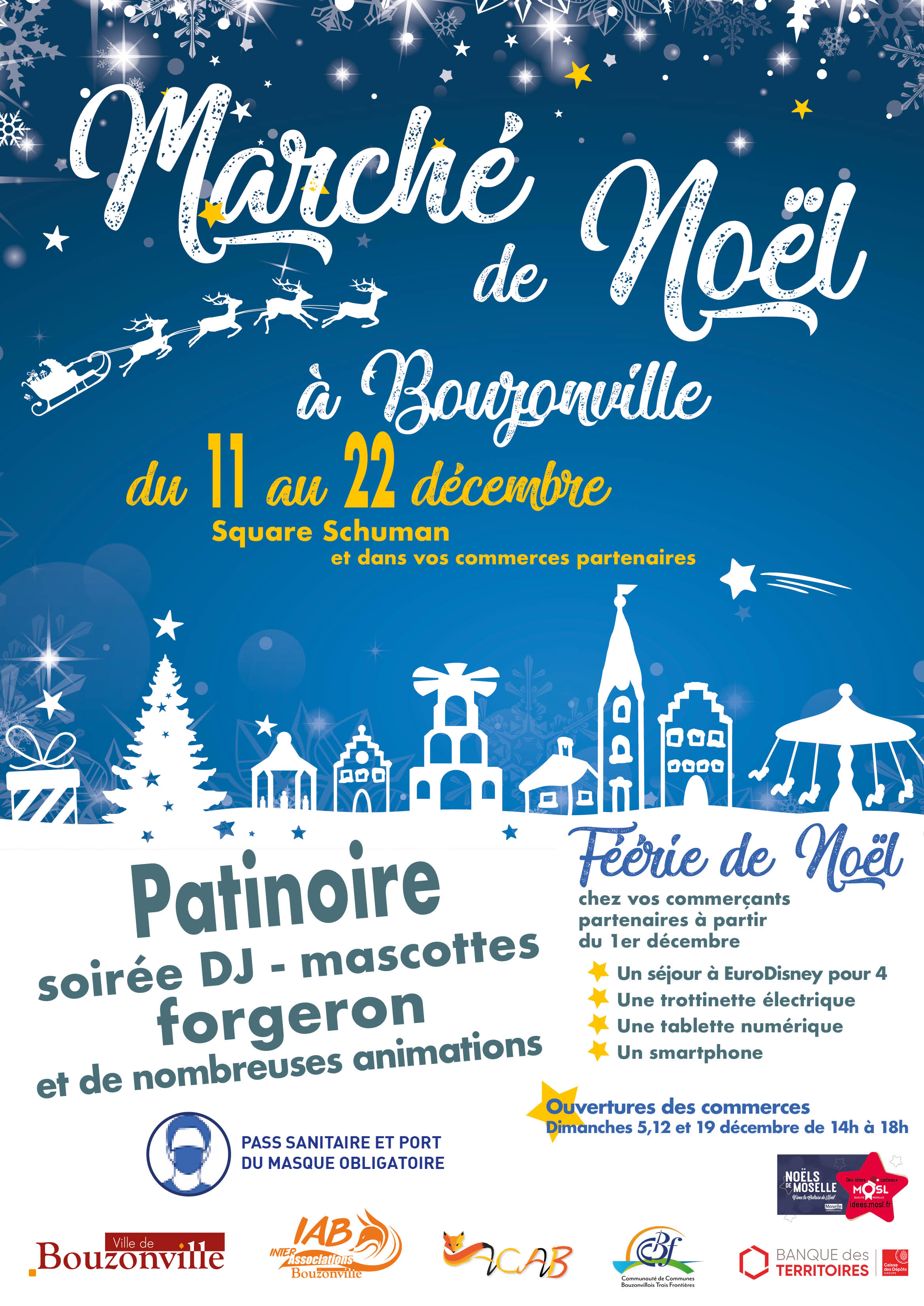 MARCHÉ DE NOËL - Ville de Bouzonville | Place du Général de Gaulle 57320 Bouzonville