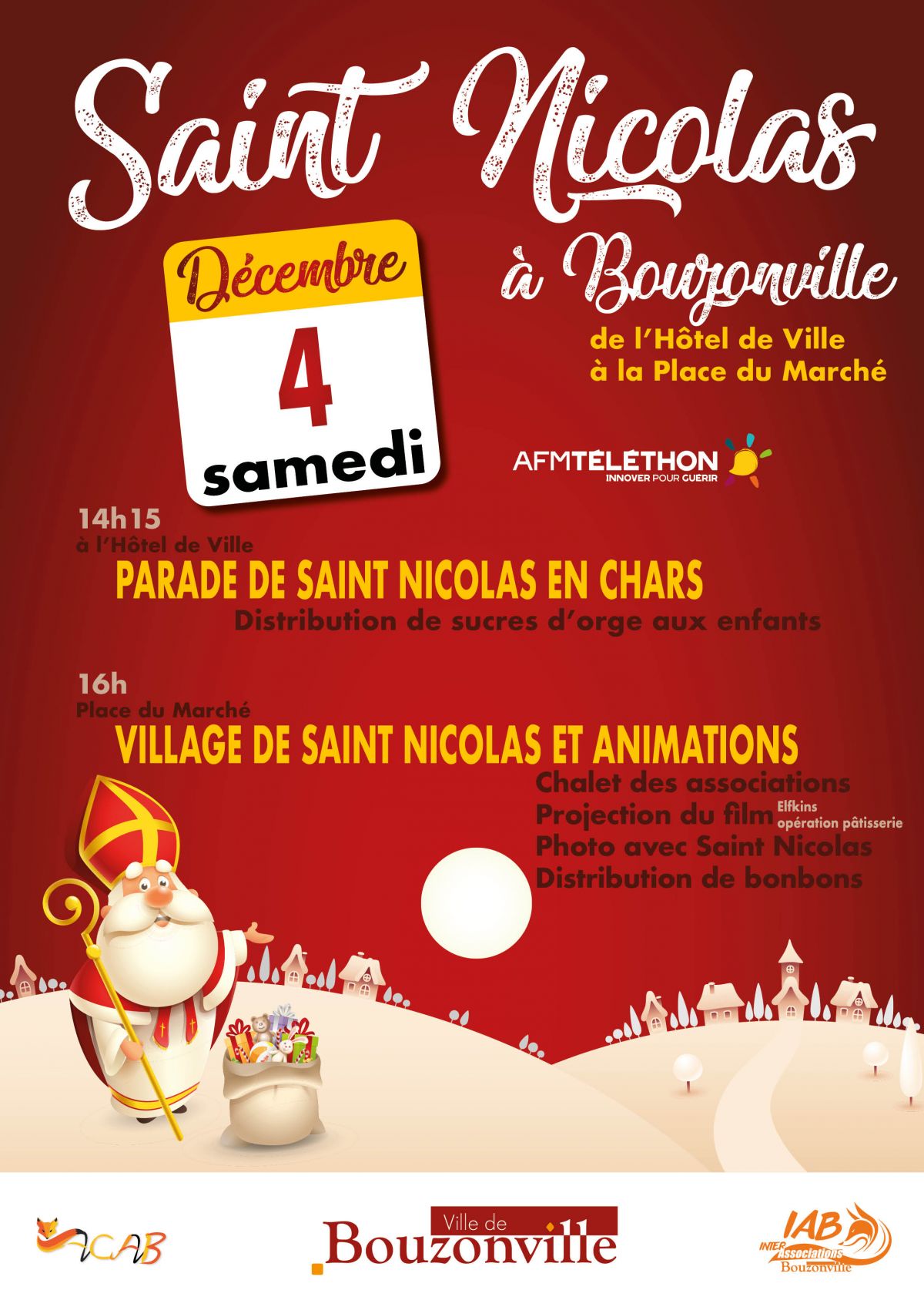 Saint Nicolas à Bouzonville - Ville de Bouzonville | Place du Général de Gaulle 57320 Bouzonville